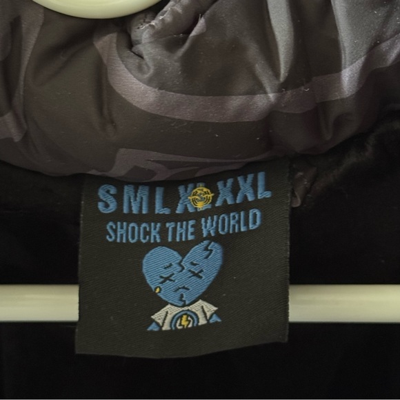 Royal Surge | Jackets & Coats | Royal Surge Emotions Heart Black Puffer ...